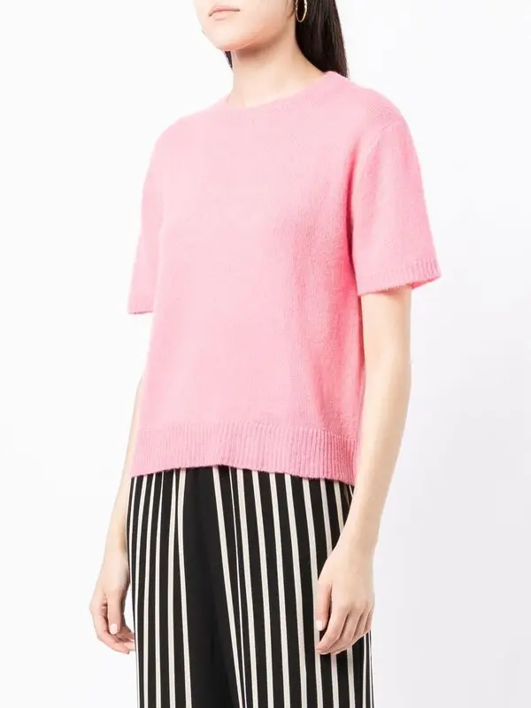 Cashmere In Love Sidley Fine-knit Top - Pink