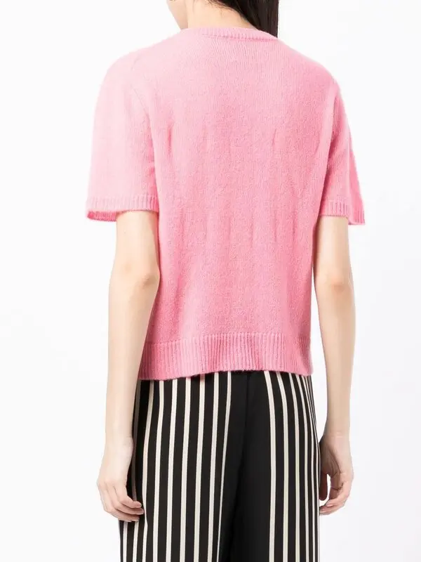 Cashmere In Love Sidley Fine-knit Top - Pink