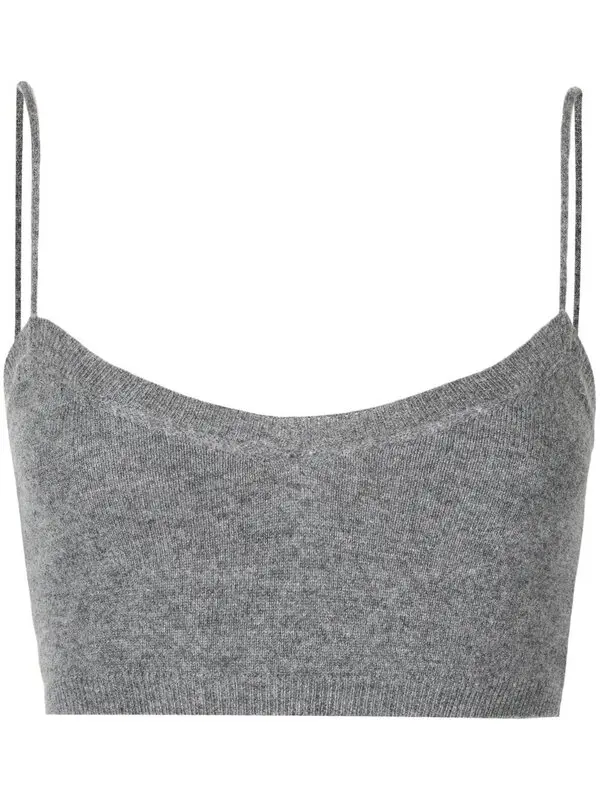 Cashmere In Love Evie Cropped Top - Black