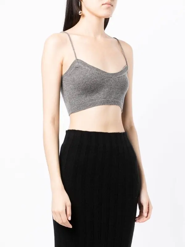 Cashmere In Love Evie Cropped Top - Black
