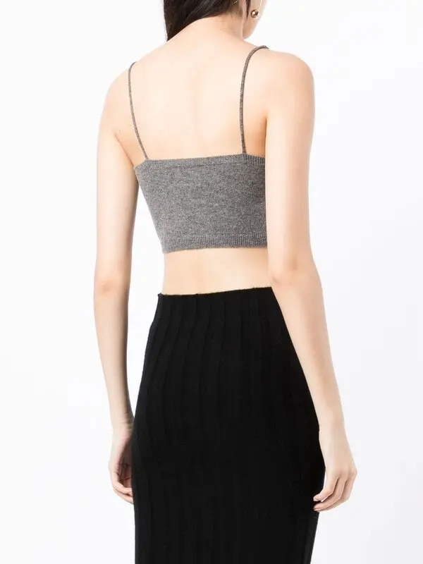 Cashmere In Love Evie Cropped Top - Black