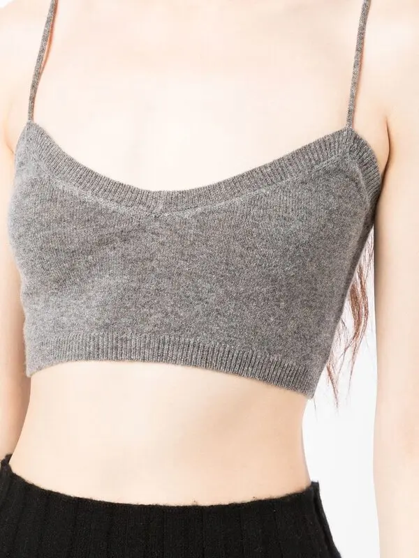 Cashmere In Love Evie Cropped Top - Black