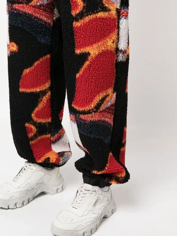 Ambush Teddy-Jacquard Printed Sweatpants In Black - 74% Off 