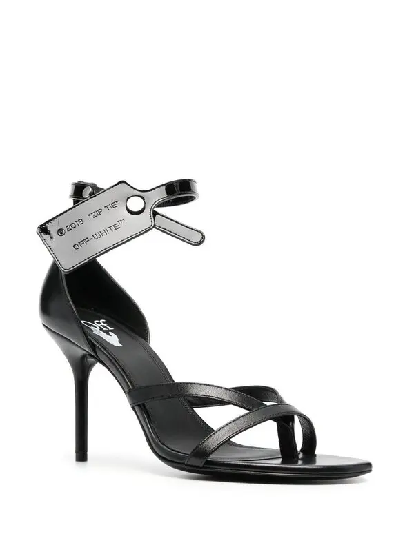 Off-White Zip Tie Leather Sandals