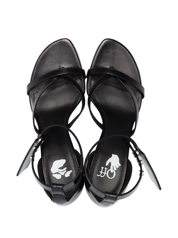 Off-White Zip Tie Leather Sandals