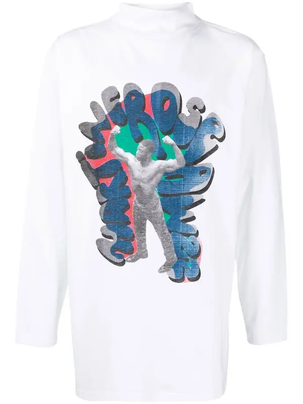 Martine Rose Long-sleeve Graphic T-shirt - White