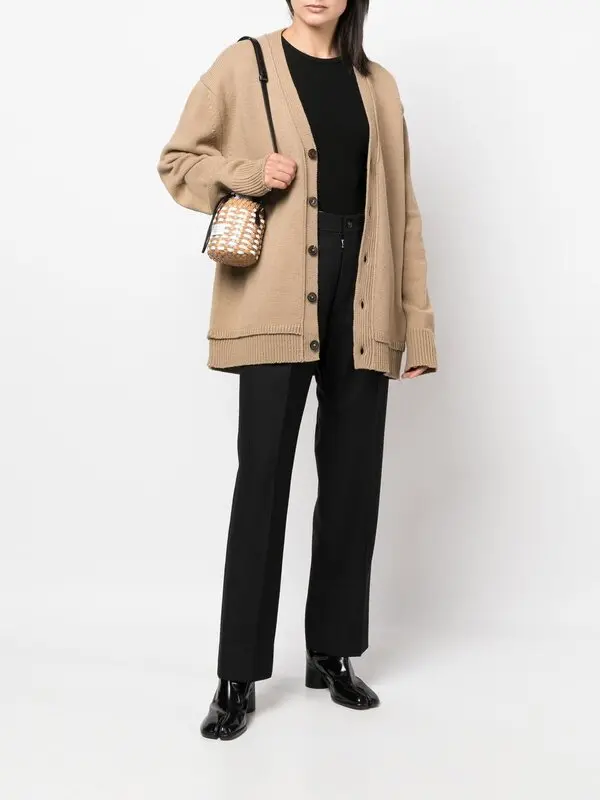MAISON MARGIELA Herringbone Wool Trousers