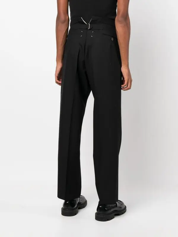 MAISON MARGIELA Herringbone Wool Trousers