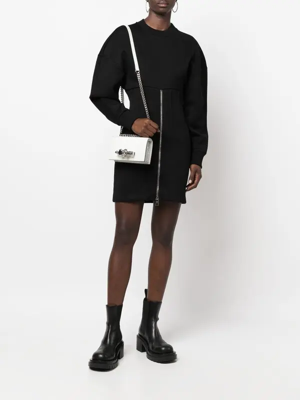 Alexander McQueen Zip-detail Mini Dress