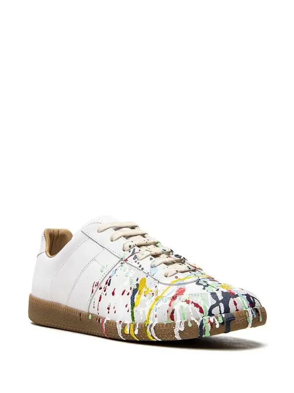 MAISON MARGIELA Replica Paint Splatter Low-top Sneakers - White