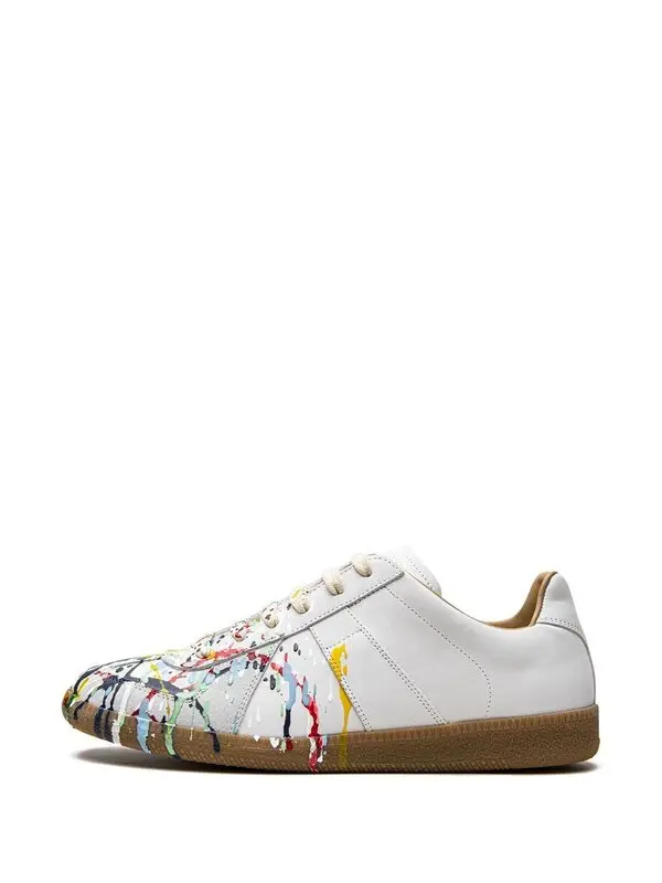 MAISON MARGIELA Replica Paint Splatter Low-top Sneakers - White