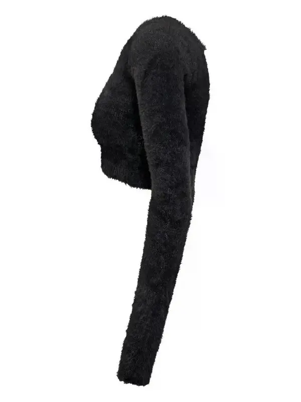 AMBUSH Long-sleeve Cropped Sweater - Black
