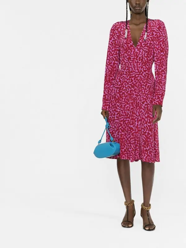 Stella McCartney Abstract-print Silk Midi Dress