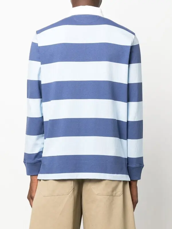 Polo Ralph Lauren Embroidered-logo Striped Polo Shirt