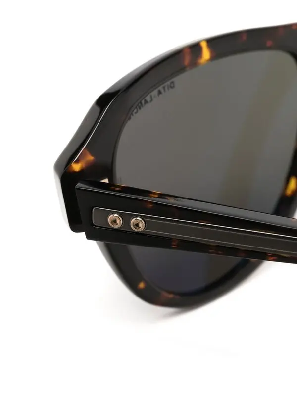 Dita Lancier Tortoise-shell Pilot-frame Sunglasses