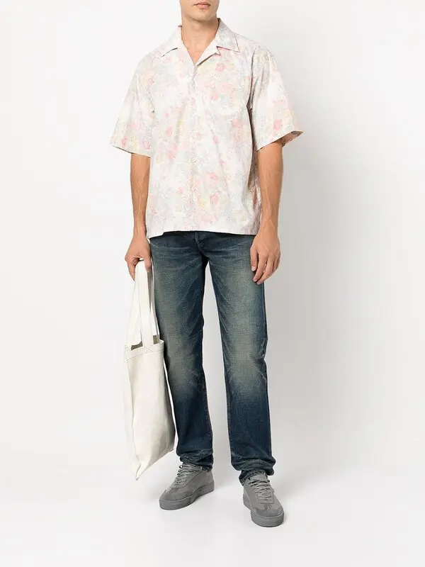 John Elliott Shortsleeved Floral-print Shirt