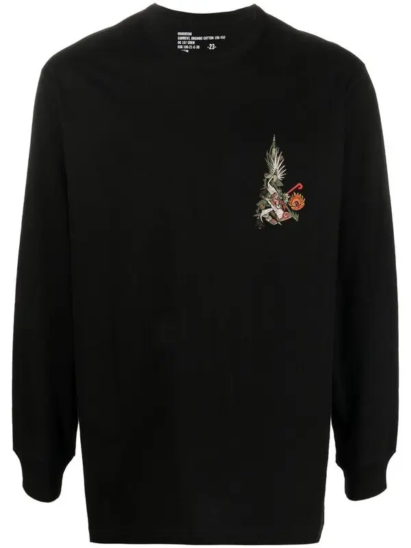 MAHARISHI Graphic-print Long-sleeved T-shirt