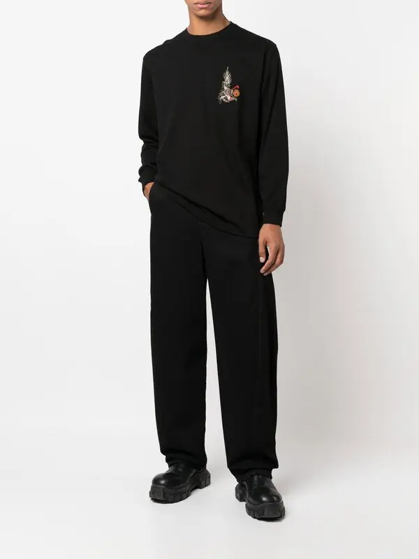 MAHARISHI Graphic-print Long-sleeved T-shirt