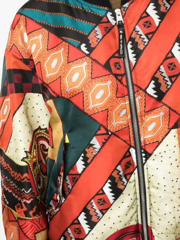 Etro Patchwork Reversible Bomber Jacket