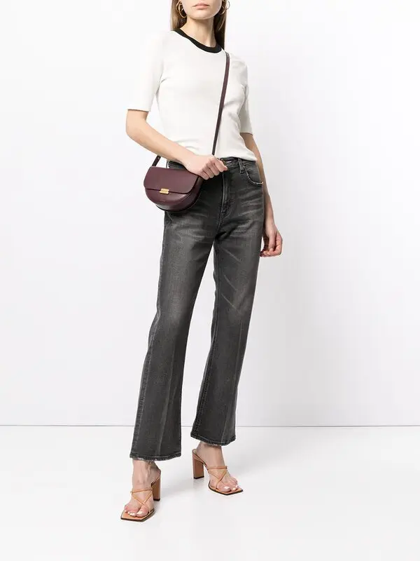 TU ES MON TRESOR The Amethyst Flared Leg Jeans - Black