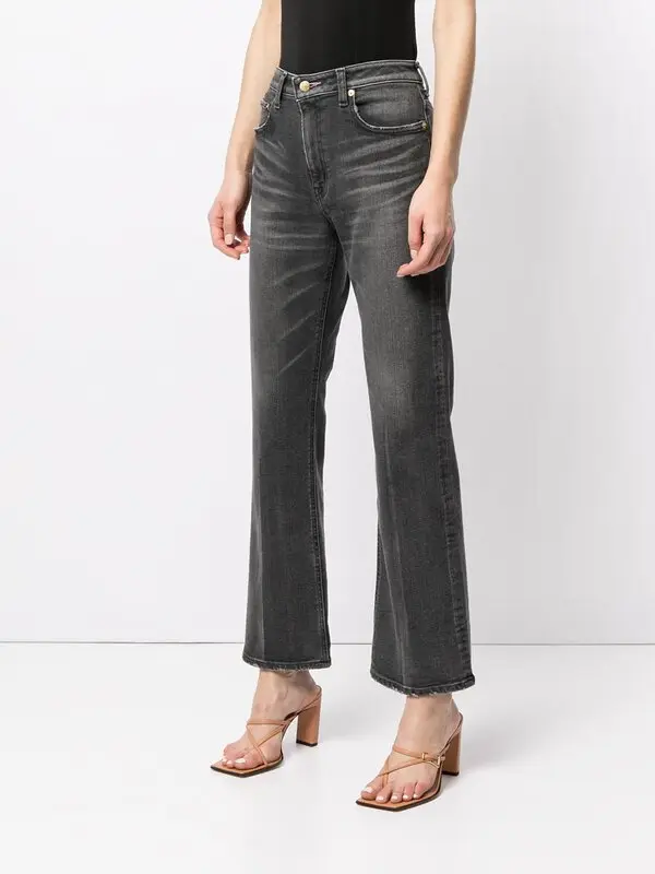 TU ES MON TRESOR The Amethyst Flared Leg Jeans - Black