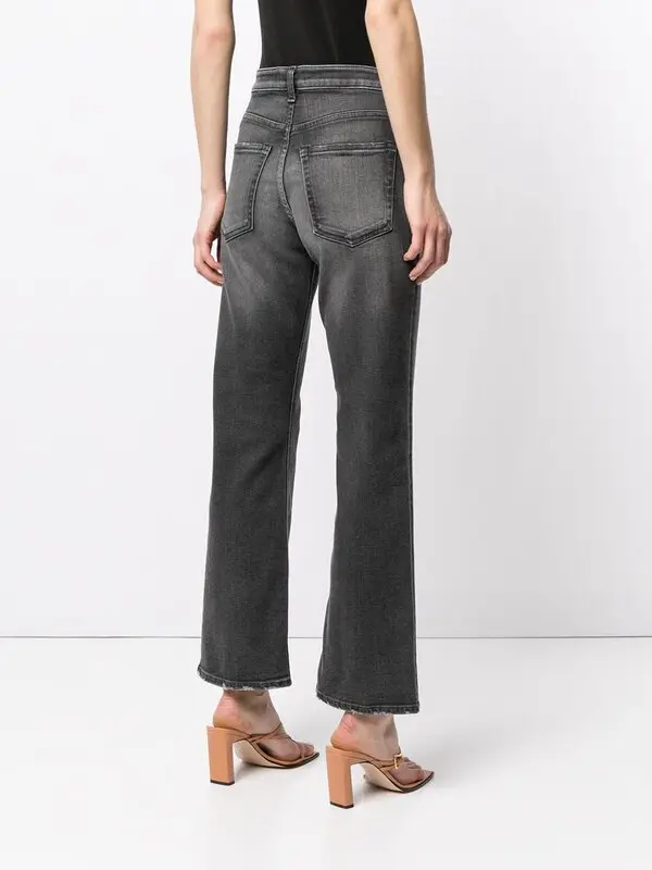 TU ES MON TRESOR The Amethyst Flared Leg Jeans - Black