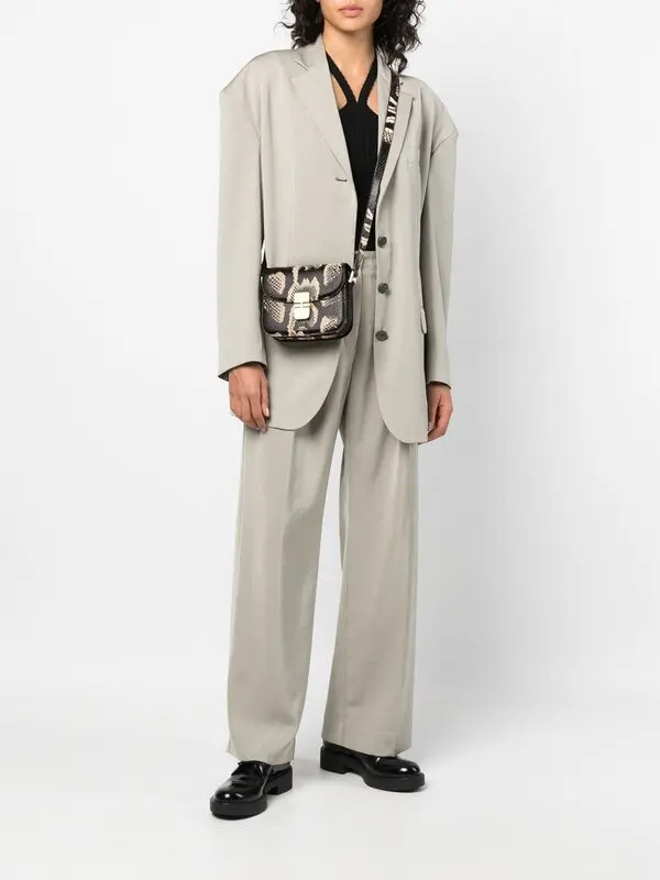 A.p.c. Small Grace Python Print Crossbody Bag