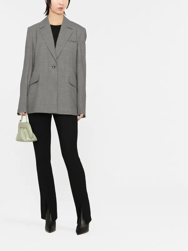 Nanushka Puppytooth Oversized Blazer - Black