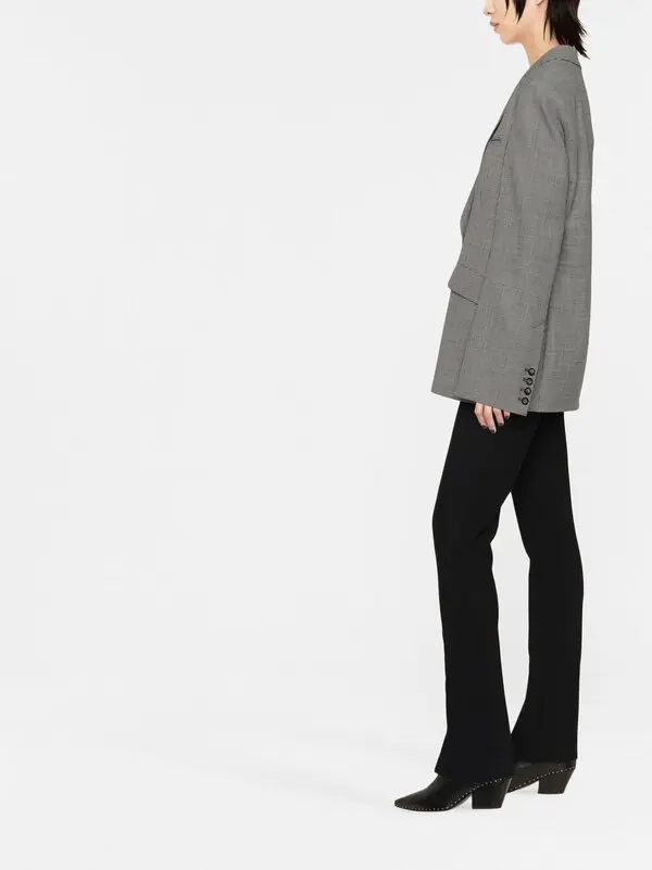 Nanushka Puppytooth Oversized Blazer - Black
