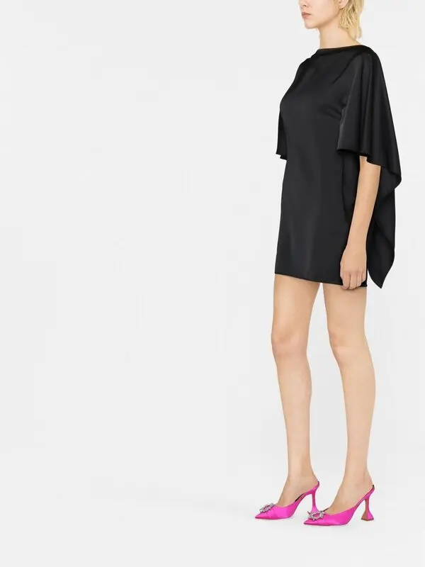 Attico Batwing-Sleeve Mini Dress In Black - 71% Off | Editorialist