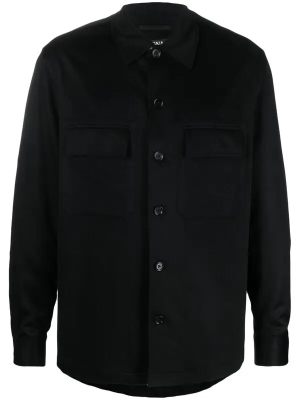 Zegna Alba Oasi Shirt Jacket - Black
