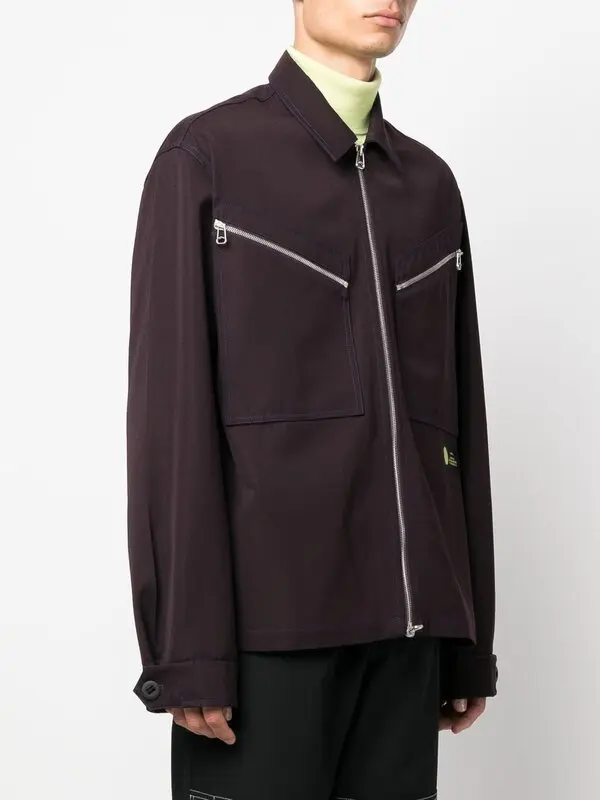 OAMC Logo-patch Zip-up Bomber Jacket