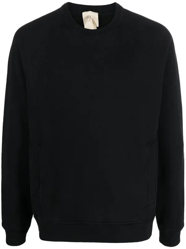 TEN C Crewneck Cotton Sweatshirt - Black