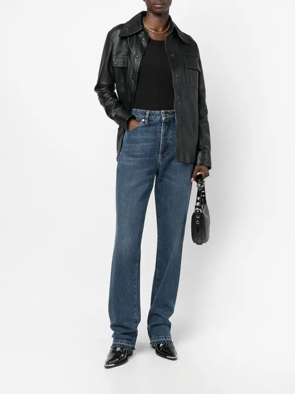 3x1 High-waist Straight-leg Jeans