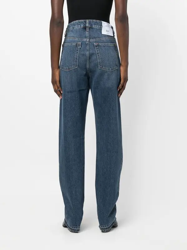 3x1 High-waist Straight-leg Jeans