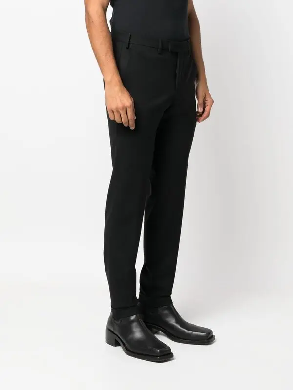 PT TORINO Straight-leg Tailored Trousers - Black