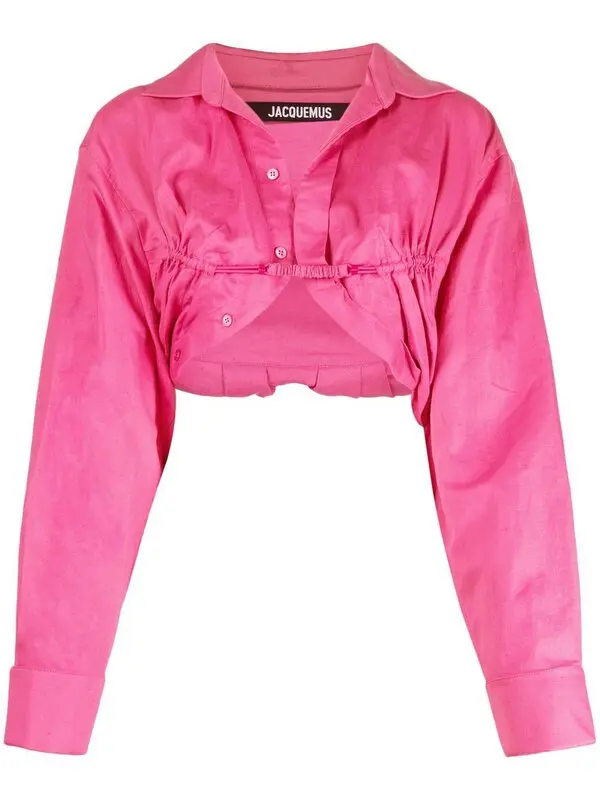 Jacquemus Le Papier Bolero Shirt - Pink