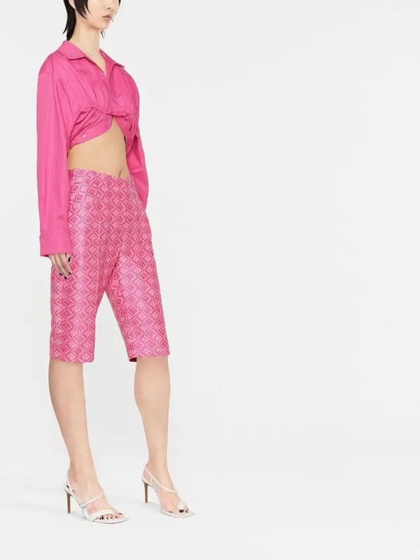 Jacquemus Le Papier Bolero Shirt - Pink