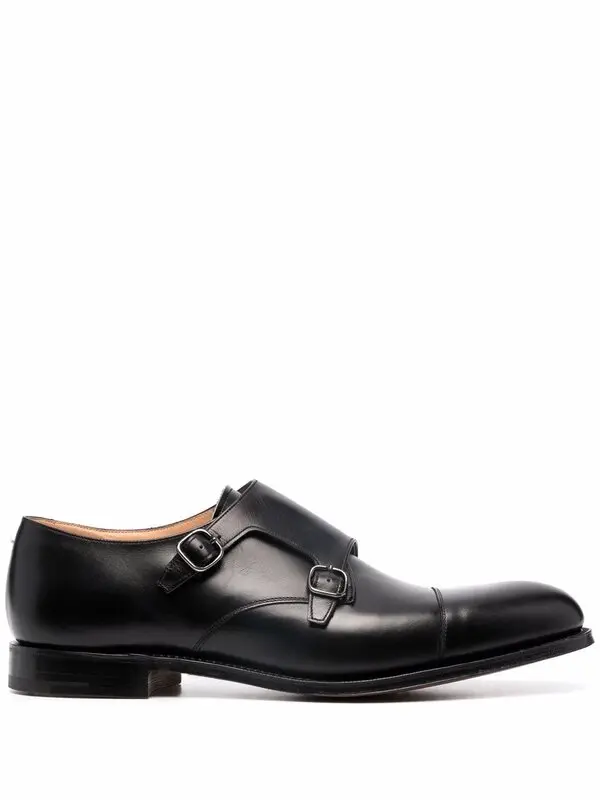 Church's Detroit Almond-toe Monk Shoes - Black