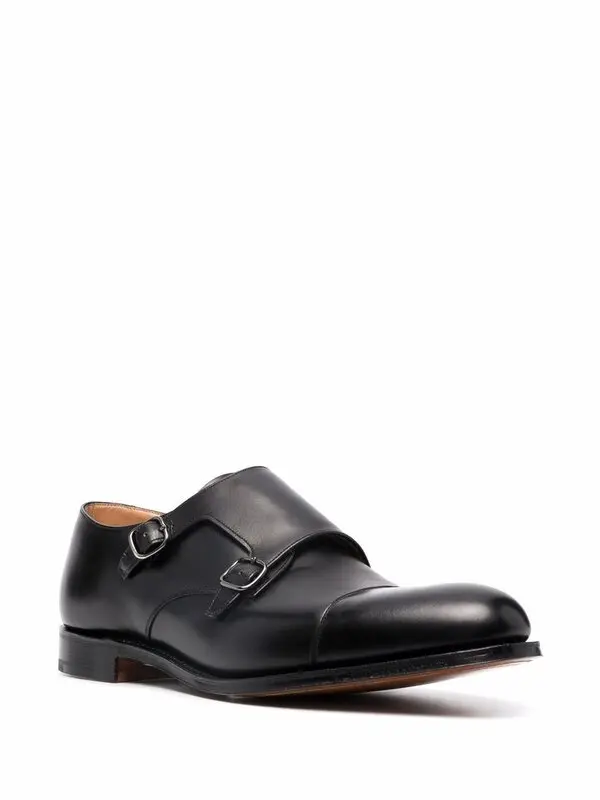Church's Detroit Almond-toe Monk Shoes - Black