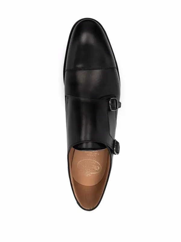Church's Detroit Almond-toe Monk Shoes - Black