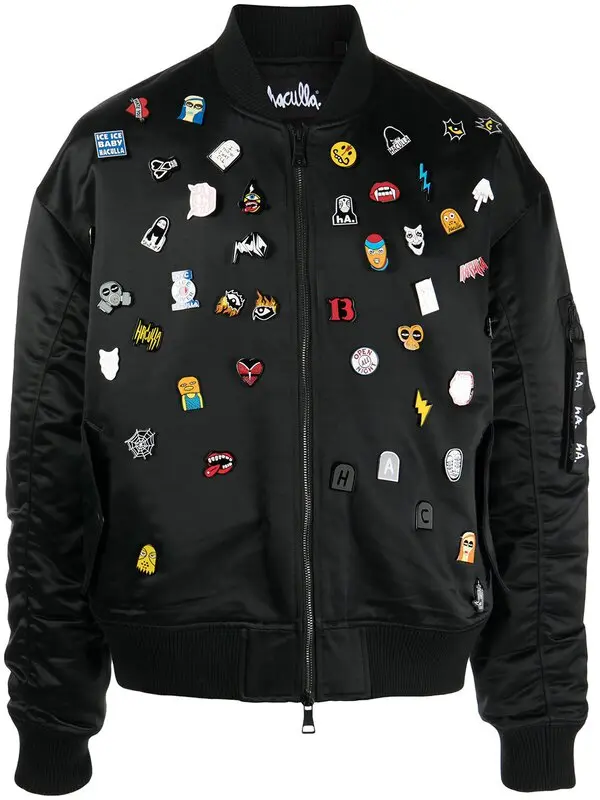 HACULLA. Decorative Pin-detail Bomber Jacket