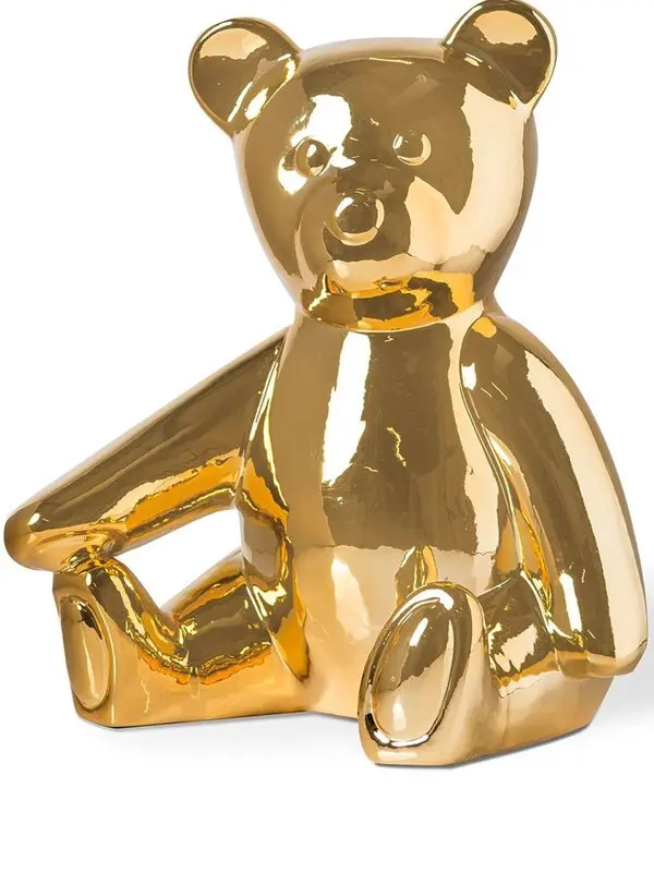 POLSPOTTEN Teddy Porcelain Moneybox - Gold