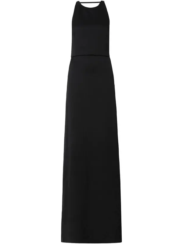 Burberry Sleeveless Silk Gown - Black