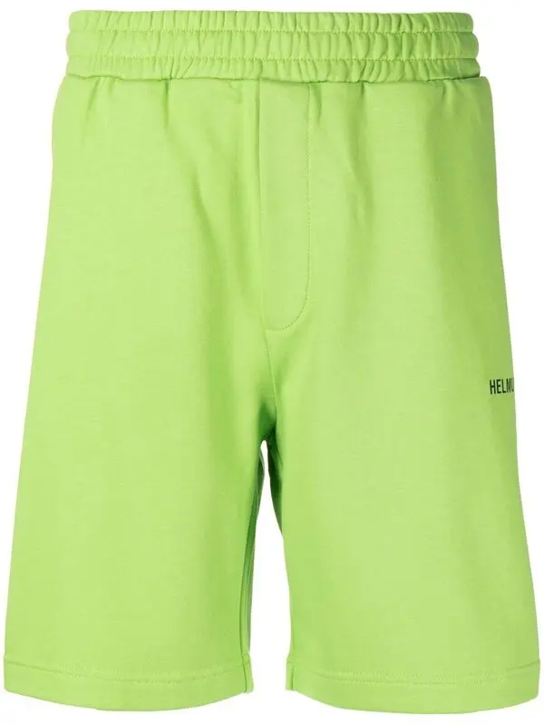 Helmut Lang Logo-print Track Shorts - Green