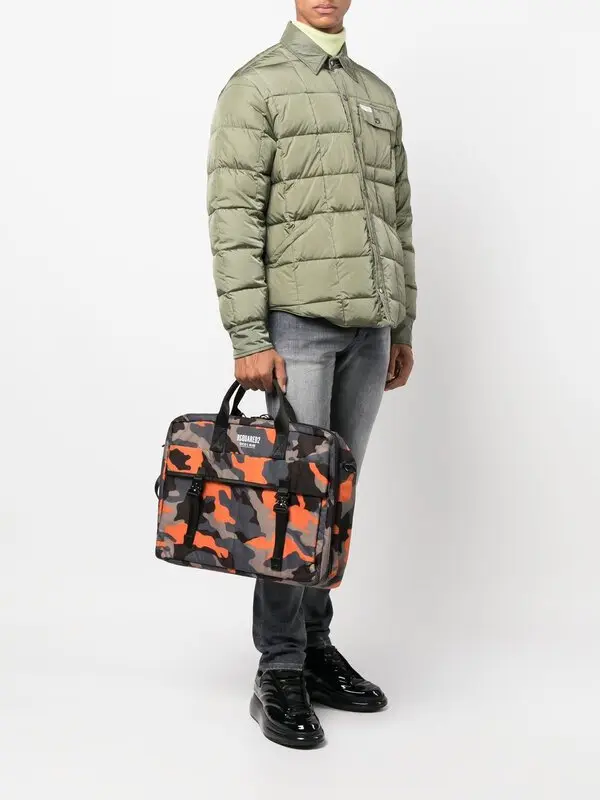 Dsquared2 Camouflage Top-handle Laptop Bag