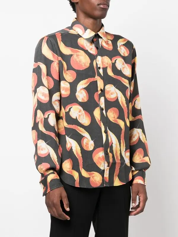 Viktor & Rolf Graphic Print Long Sleeve Shirt