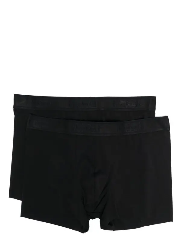 Wolford Logo-waistband Boxers Set Of 2 - Black