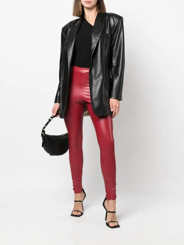 Michael Kors Leather-effect Leggings
