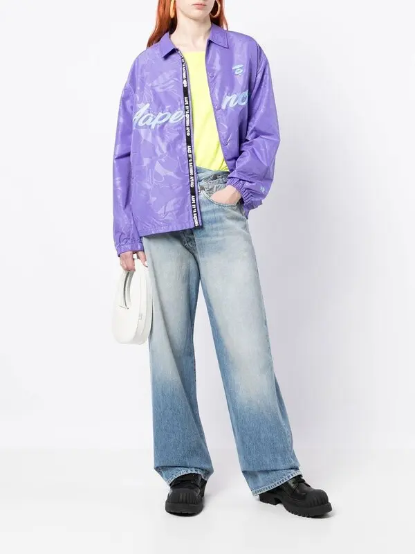 AAPE BY *A BATHING APE Logo-printed Button-front Jacket